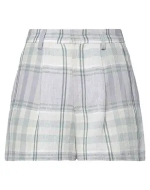 MARANT ETOILE Tartan Linen Shorts