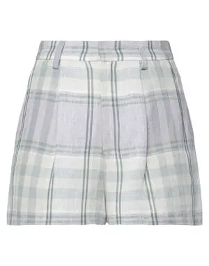 MARANT ETOILE Tartan Linen Shorts