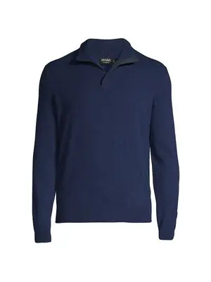 Zegna Oasi Cashmere Sweater Blue