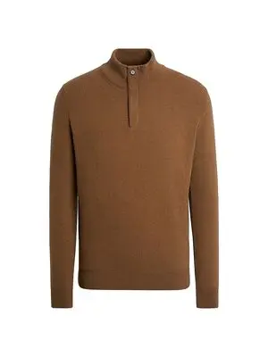 Zegna Oasi Cashmere Sweater Dark Foliage