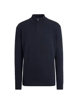 Zegna Oasi Cashmere Sweater Navy Blue