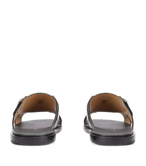 Santoni Crocodile Monk Sandals