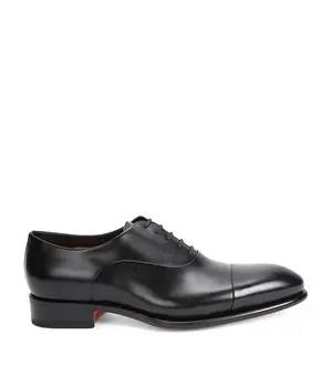 Santoni Leather Oxford Shoes