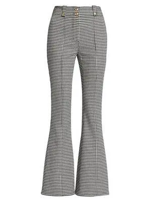 Derek Lam 10 Crosby Women's Holland Utility Flared Pants - Ivory Black - Size 2 - Ivory Black  - Ivory Black