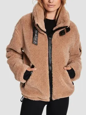 Sam. Denver Sherpa Jacket - Camel