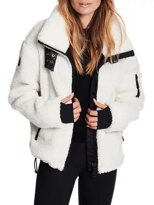 Sam. Denver Sherpa Jacket White
