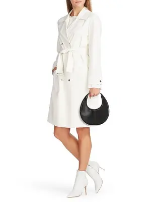 Staud Mini Moon Split Leather Shoulder Bag