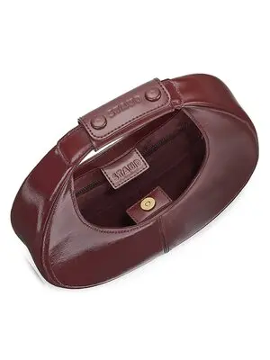 Staud Mini Moon Split Leather Shoulder Bag