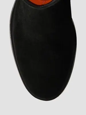 Santoni Fleeces Suede Mid-calf Boots - Black
