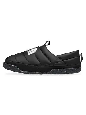 The North Face Men's Nuptse Logo Print Down Convertible Mules - Black  Black