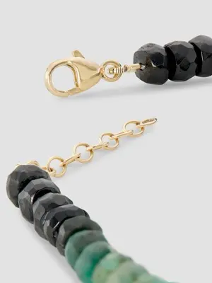 Jia Jia Arizona 14k Yellow Gold & Emerald Beaded Necklace