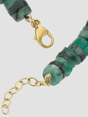 Jia Jia Atlas 14k Yellow Gold & Emerald Beaded Bracelet