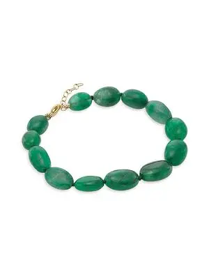 Jia Jia Arizona 14k Yellow Gold & Emerald Quartz Beaded Bracelet