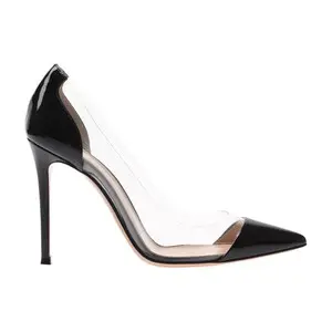 GIANVITO ROSSI Plexi Pumps - Black_trasp