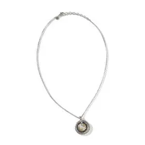 John Hardy Palu Pendant Necklace Gold, Pav