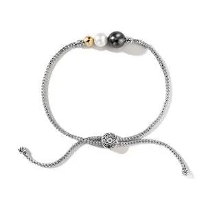 John Hardy Pearl Slider Bracelet Gold