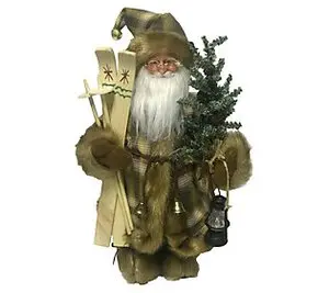 SANTA'S WORKSHOP Inc. 15' Woodsman With Skis - One-color
