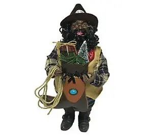 SANTA'S WORKSHOP Inc. 15' Black Cowboy Santa - One-color