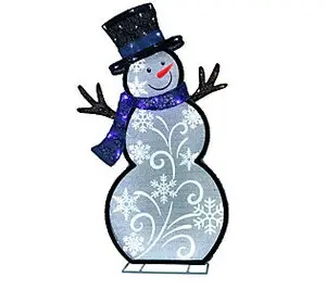PULEO INTERNATIONAL Puleo 30' Lighted Outdoor Snowman, 137 Led Ligh S - One-color