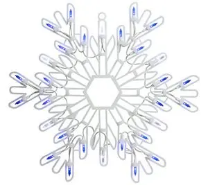 NORTHLIGHT 16' Led Snowflake Window Silhouette - One-color