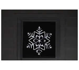 NORTHLIGHT Norhtlight 13.5' Lit Snowflake Christmas Window Silhouette