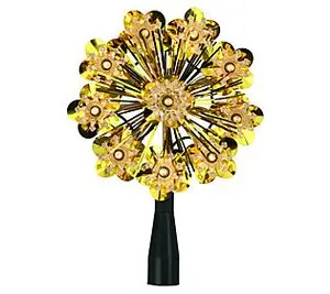 NORTHLIGHT 5.5' Gold Snowflake Starburst Christ As Tree Topper - One-color