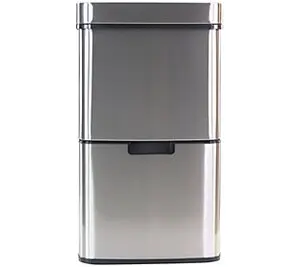 HANOVER 62-l / 16.4-gal Trash Can With Dual Bin S And Sensors - One-color