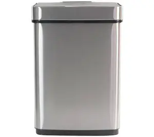 HANOVER 50-l / 13.2-gal Stainless Steel Trash C An W Sensor Lid - Silver