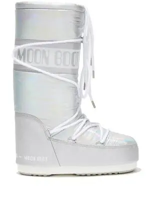 Moon Boot Metallic Logo-print Snow Boots