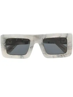 Off-White Arrows Square-frame Sunglasses - Grey