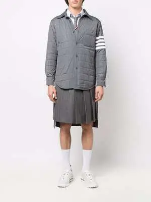 Thom Browne 4-bar Stripe Padded Shirt Jacket