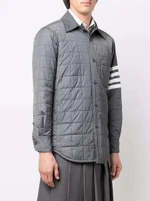 Thom Browne 4-bar Stripe Padded Shirt Jacket