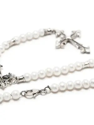 Emanuele Bicocchi Pearl Rosary Necklace