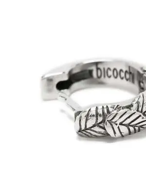 Emanuele Bicocchi Leaves Huggie Hoop Earring