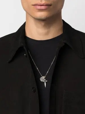 Emanuele Bicocchi Dagger Cross Pendant Necklace