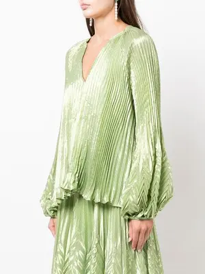 Simkhai Silk-blend V-neck Top