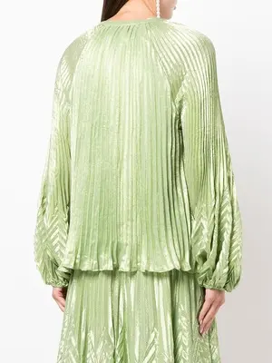 Simkhai Silk-blend V-neck Top