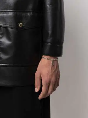 Emanuele Bicocchi Leaf-detail Chain-link Bracelet