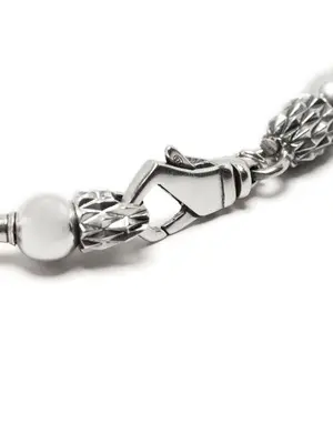 Emanuele Bicocchi Embellished Chain-link Bracelet - White