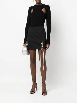 Giuseppe Di Morabito Crystal Embellished Mini Skirt