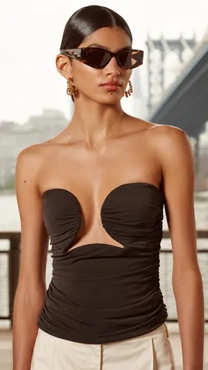 Pixie Market Dominique Wire Bustier Top