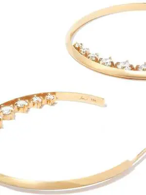 Lizzie Mandler Clat Diamond Hoop Earrings