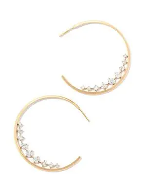 Lizzie Mandler Clat Diamond Hoop Earrings