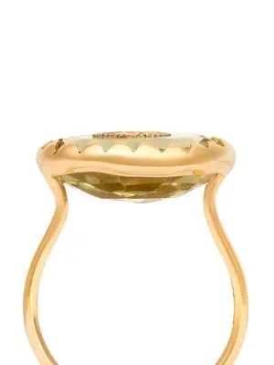Pascale Monvoisin Amy Diamond And Amethyst Ring