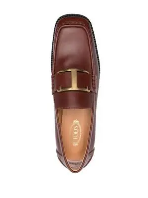TOD'S T Timeless Square-toe Loafers