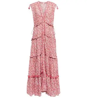 Poupette St Barth Ivy Tiered Maxi Dress