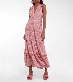 Poupette St Barth Ivy Tiered Maxi Dress