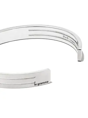 Le Gramme 18kt Yellow Gold And Brushed Titanium Bracelet