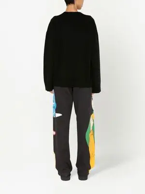 JW Anderson X Run Hany Logo-embellished Jumper - Black