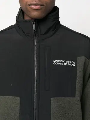 COUNTY OF MILAN Logo-print Zip-up Jacket